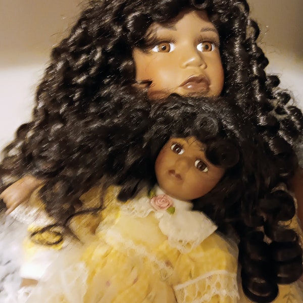 African American Porcelain Dolls - Etsy