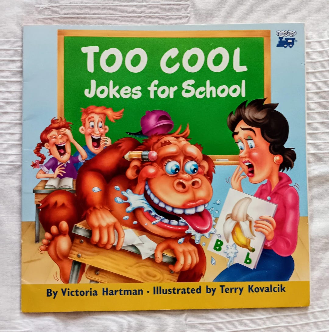 Too Jokes for School Paperback | 1996 Illustrated Kids Humor Book - Etsy