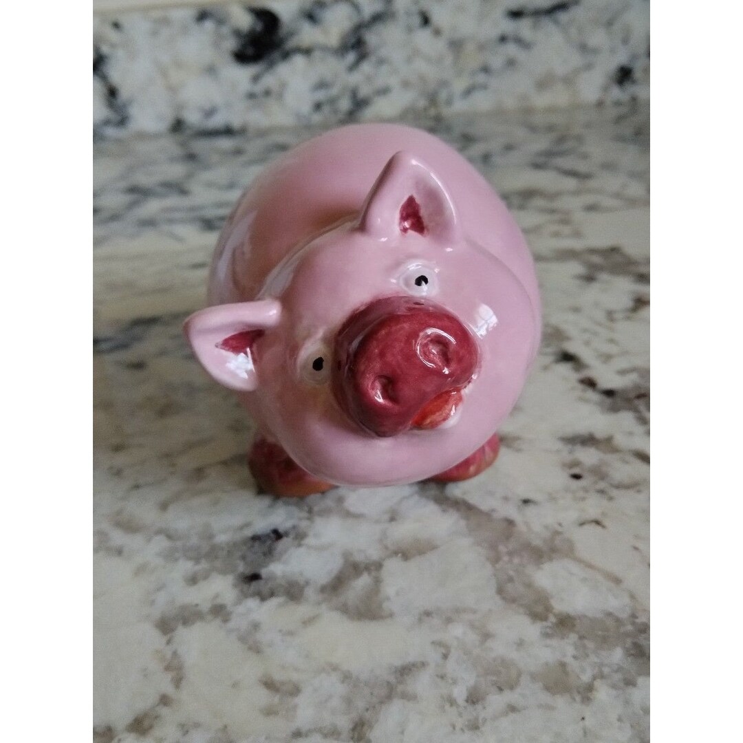 PIG Nick Knack - Pig Figurine - Pig Home Decor - Collectible Pigs ...