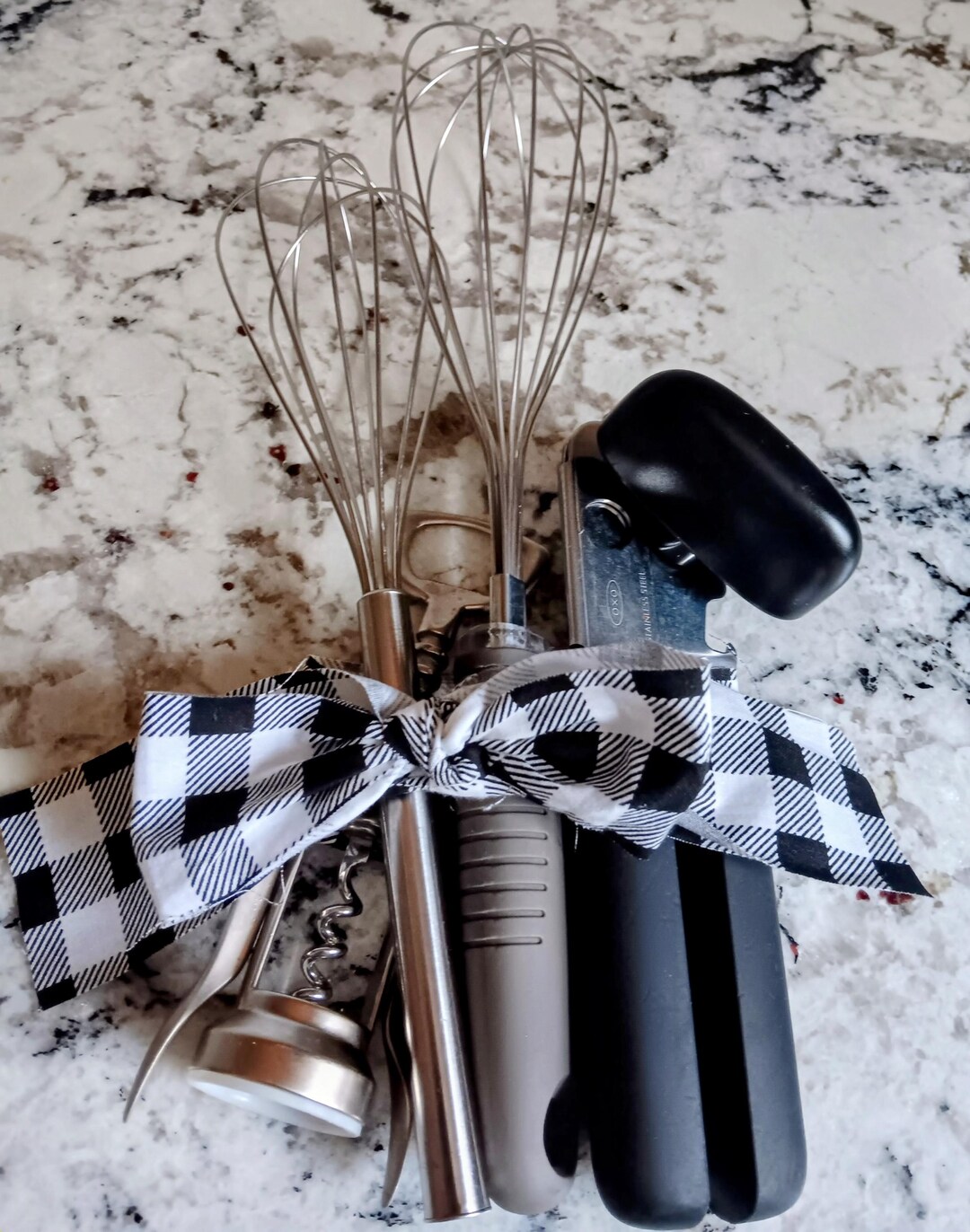 Stainless Steel Kitchen Gadgets Bundle | Whisks, Can & Wine Opener - Etsy