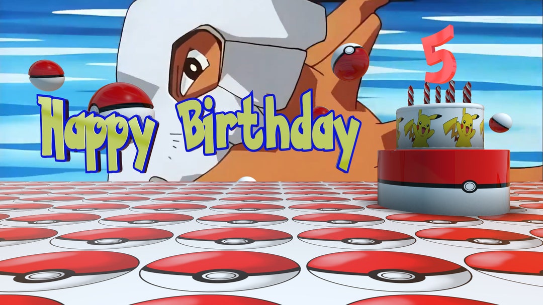 3D Happy Birthday Poke'display - Etsy