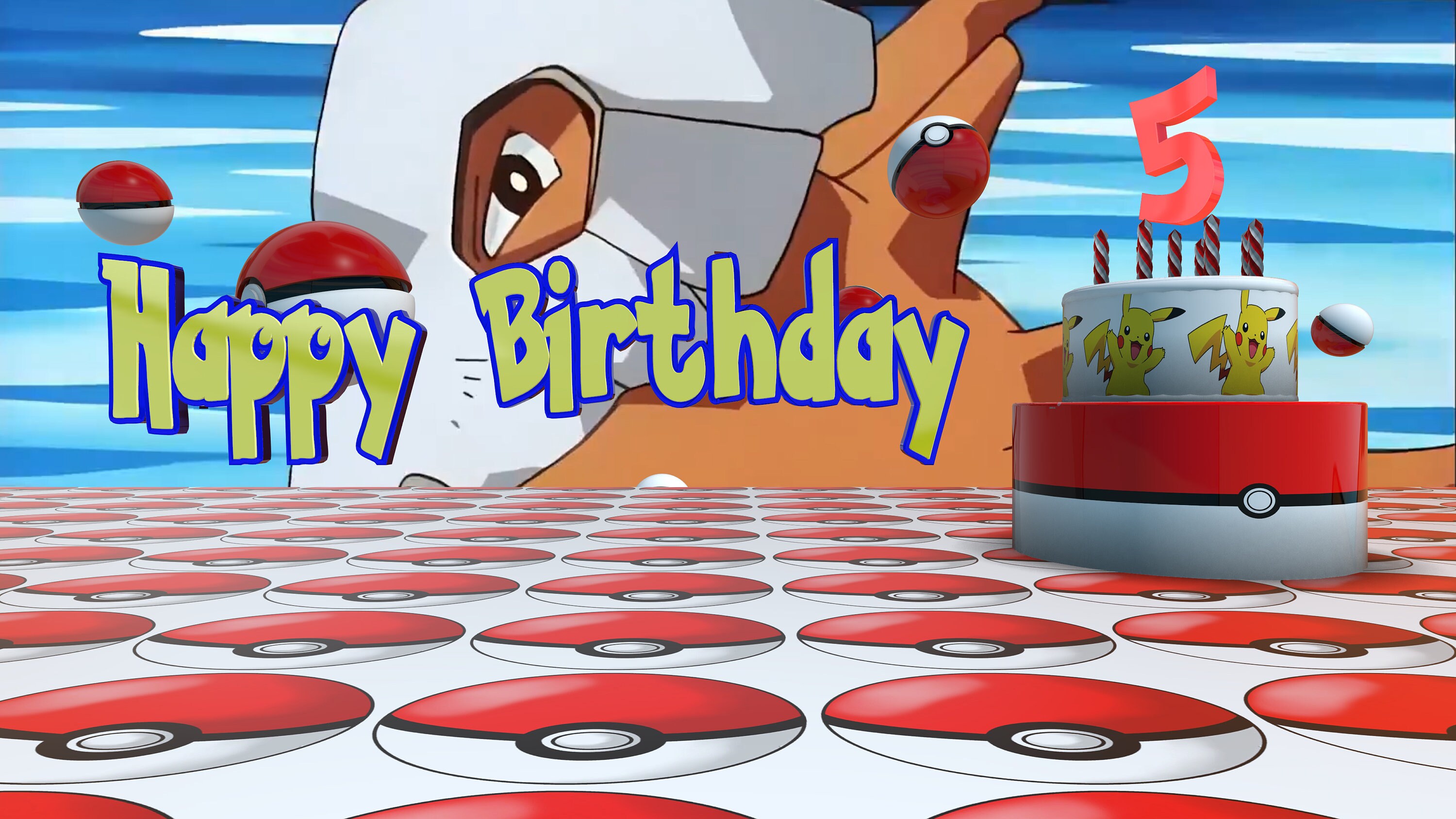 3D Happy Birthday Poke'display - Etsy