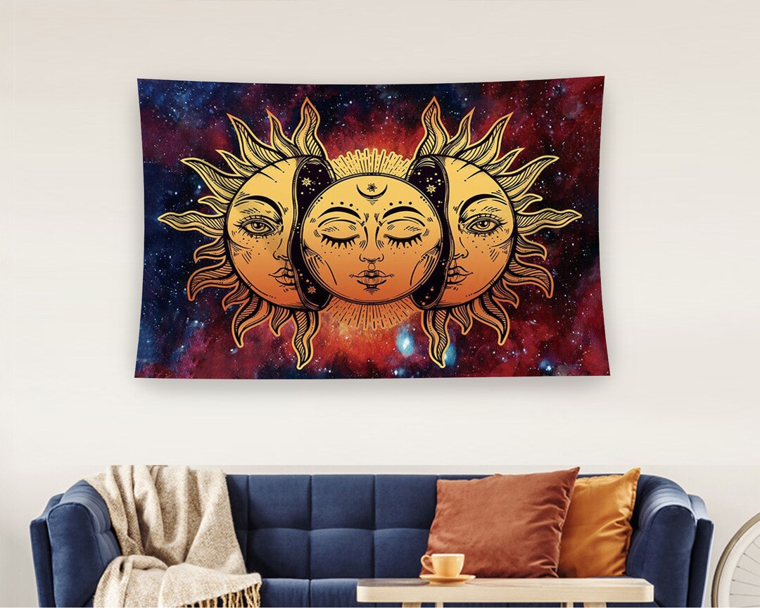 Psychedelic Sun Tapestry, Trippy Sublime Sun Tapestry, Psychedelic ...