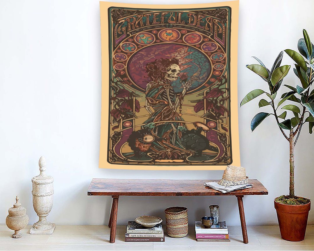 Skull Tapestry Gothic Tapestry Horror Tapestry Emo - Etsy