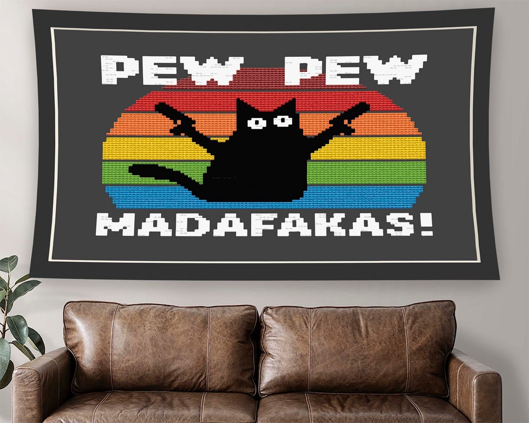 Cat Tapestry, Cat Memes Tapestry, Salon Tapestry, Tapestry for Salon ...