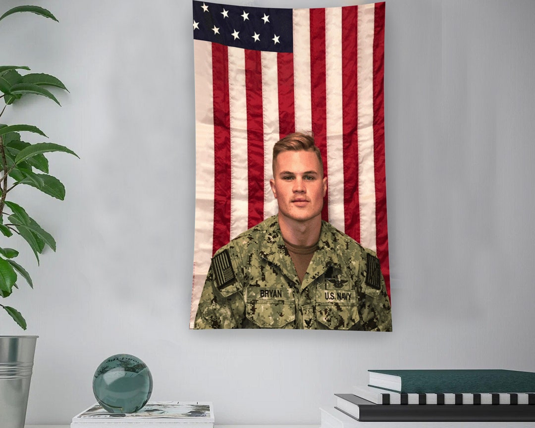 Zach Bryan, Zach Bryan Flag Tapestry, Zach Bryan Gift Idea, Zach Brya Military, Zach Bryan ...