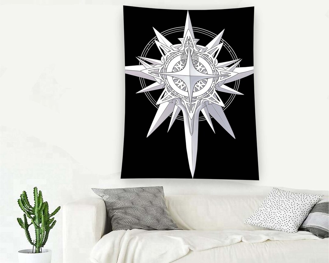 Black-white Wall Decor, College Tapestry, Hanging Tapestry, Tapestry ...