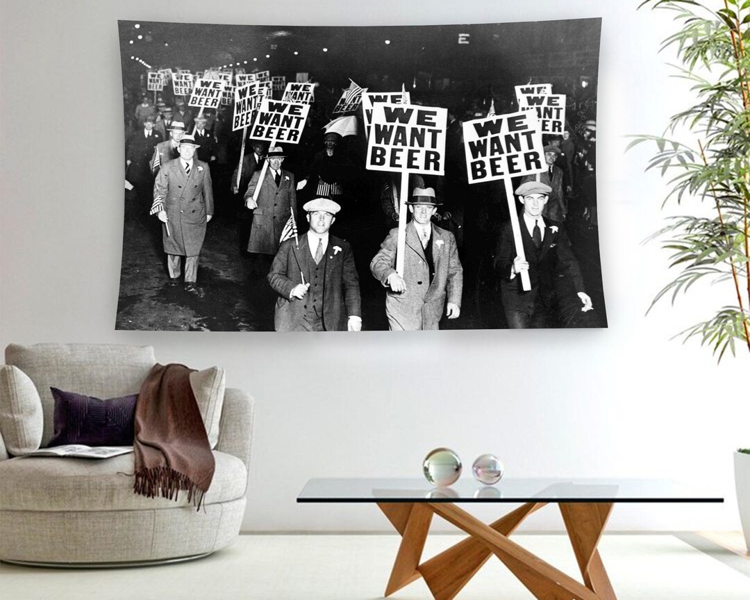 1932 WE WANT BEER Protest Against Prohibition 18th Amendment Retro ...