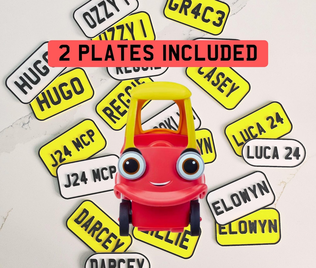 Little Tikes Number Plate (PACK OF 2) Cosy Coupe, Ride On, Children's ...