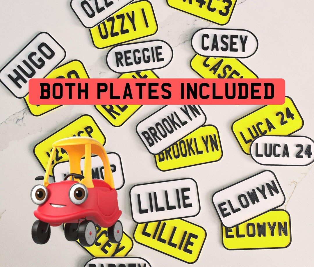 Little Tikes Number Plate (PACK OF 2) Cosy Coupe, Ride On, Children's ...