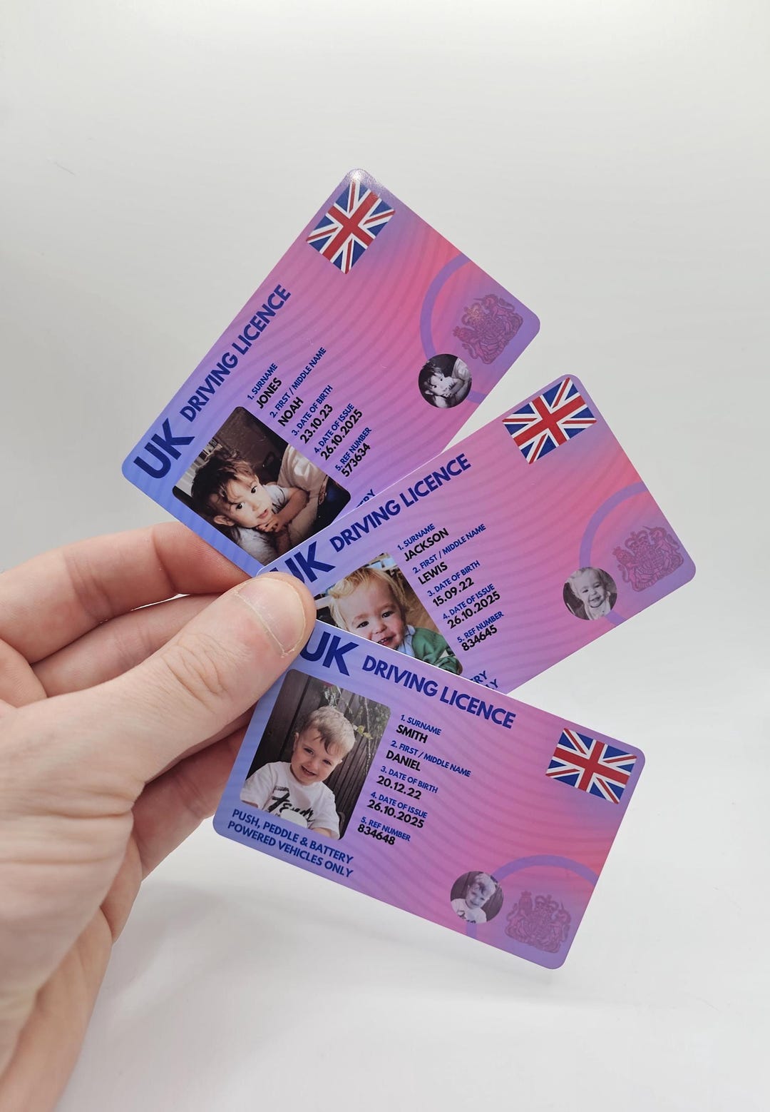Personalised Kids Driving Licence – Custom Pretend Play ID Card With ...