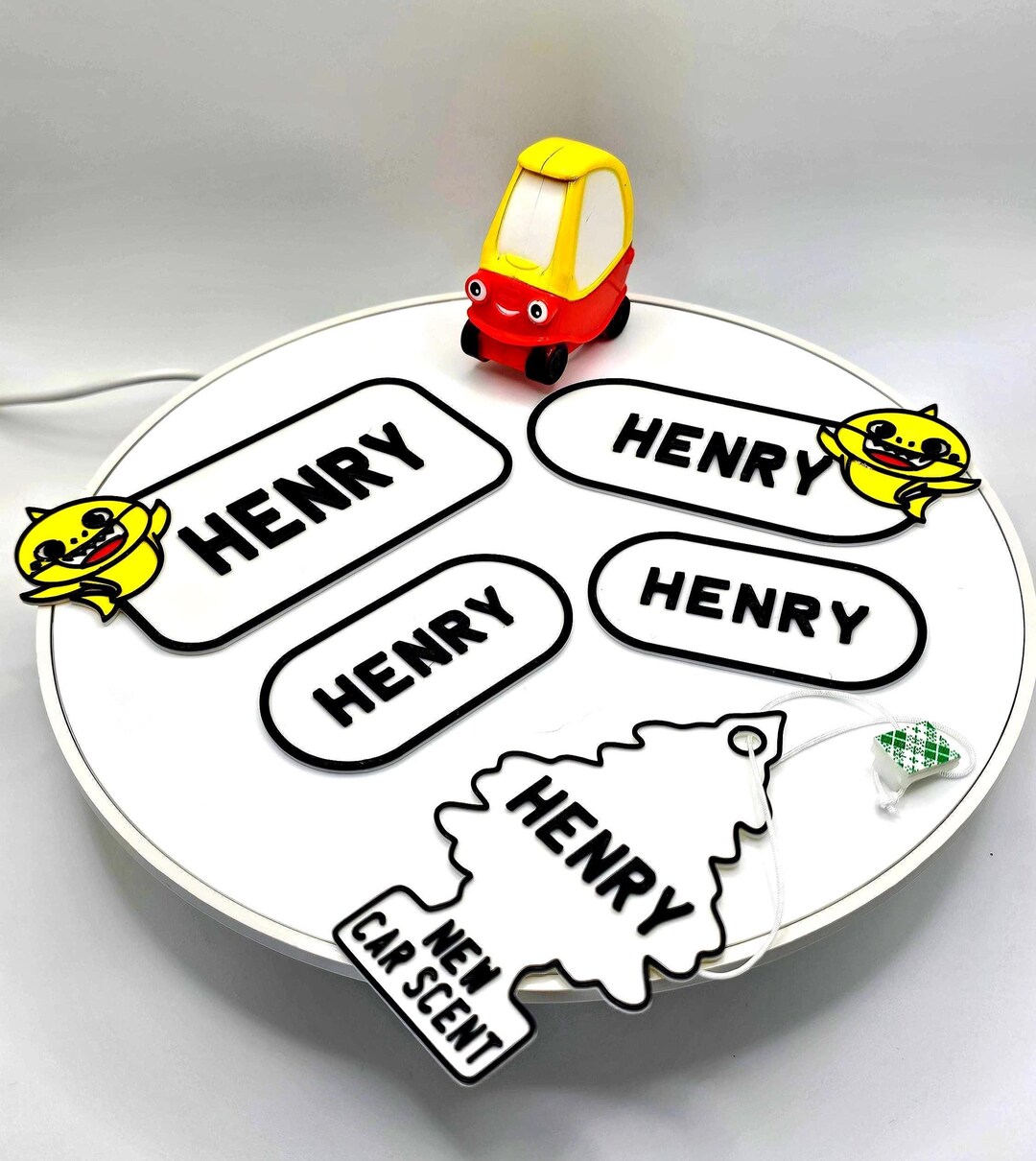 Baby Shark Cozy Coupe Number Plate - 3D Printed (set of 2) - Etsy