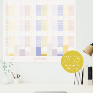 Big Vertical Wall Calendar 2024-2025 Academic Planner for September to ...