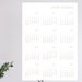 Minimalist Academic Calendar on One Page 2024-2025 Year at a Glance ...