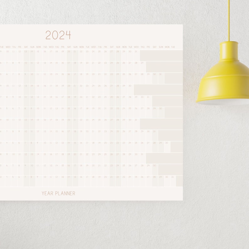 Extra Large 2024 Wall Planner, Giant Year Planner for 2024 Year to View ...