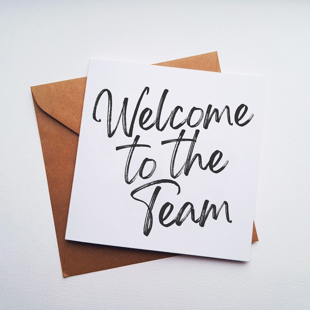 New Team Member Card Welcome to the Team Gift, New Hire Card Gift for ...