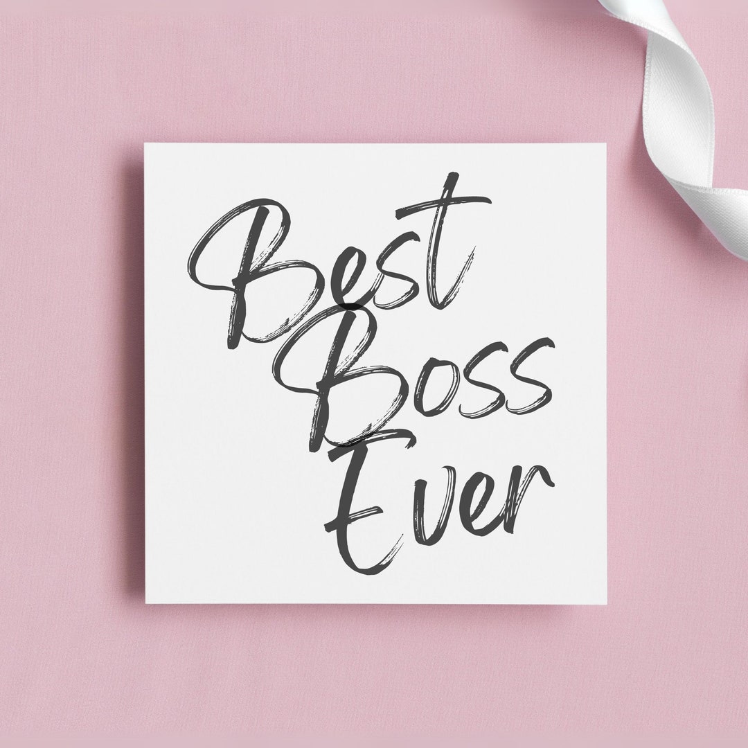 Best Boss Leaving Card, Boss Retirement, Work Thank You Card for ...