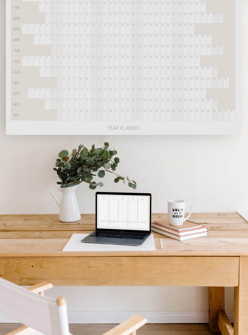 2024 Large Wall Planner, Minimalist Design, Year Planner, 2024 Calendar ...