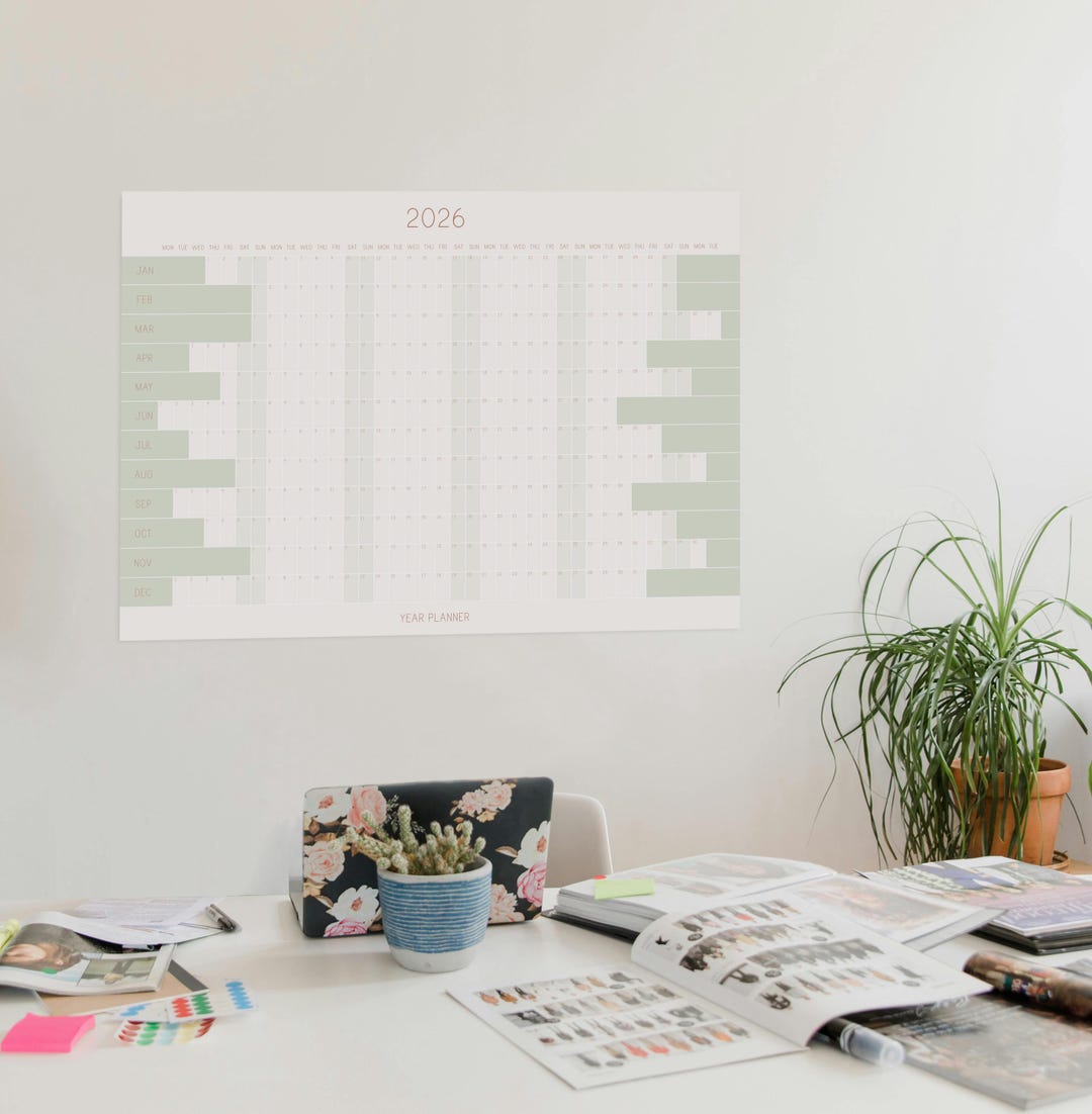 Extra Large 2026 Calendar, Big Wall Planner for 2026 Year at a Glance ...