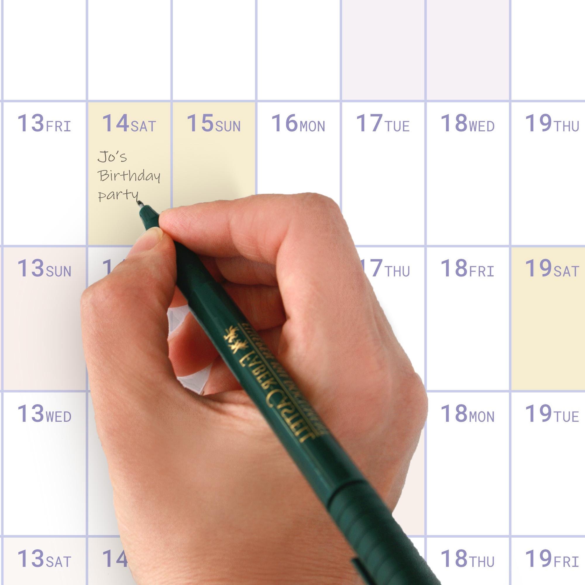 Big 2025 Wall Calendar, Colourful Giant Year Planner Year to View 12 ...