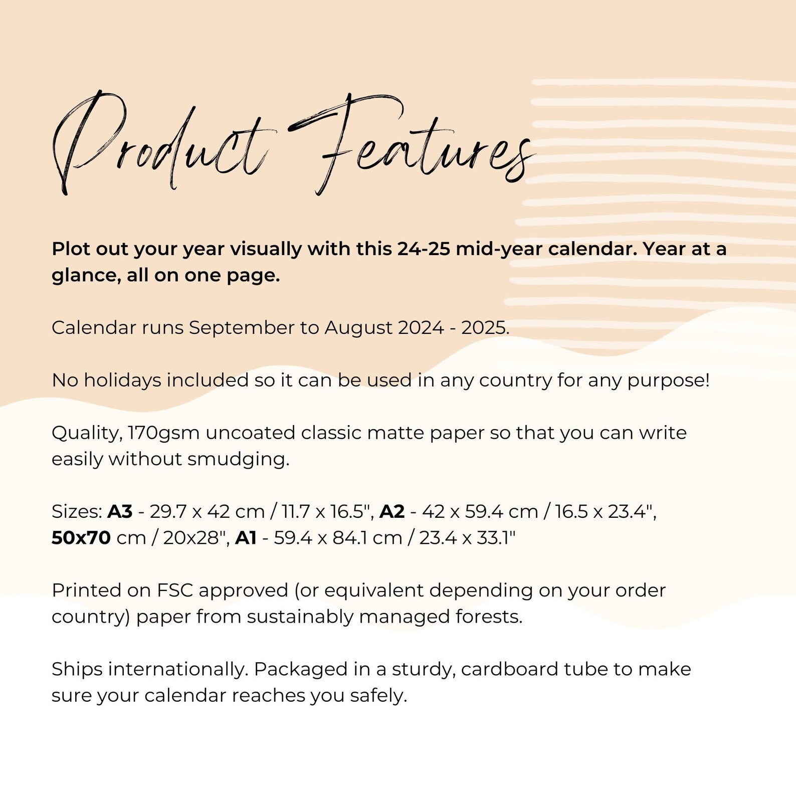 Minimalist Academic Calendar on One Page 2024-2025 Year at a Glance ...