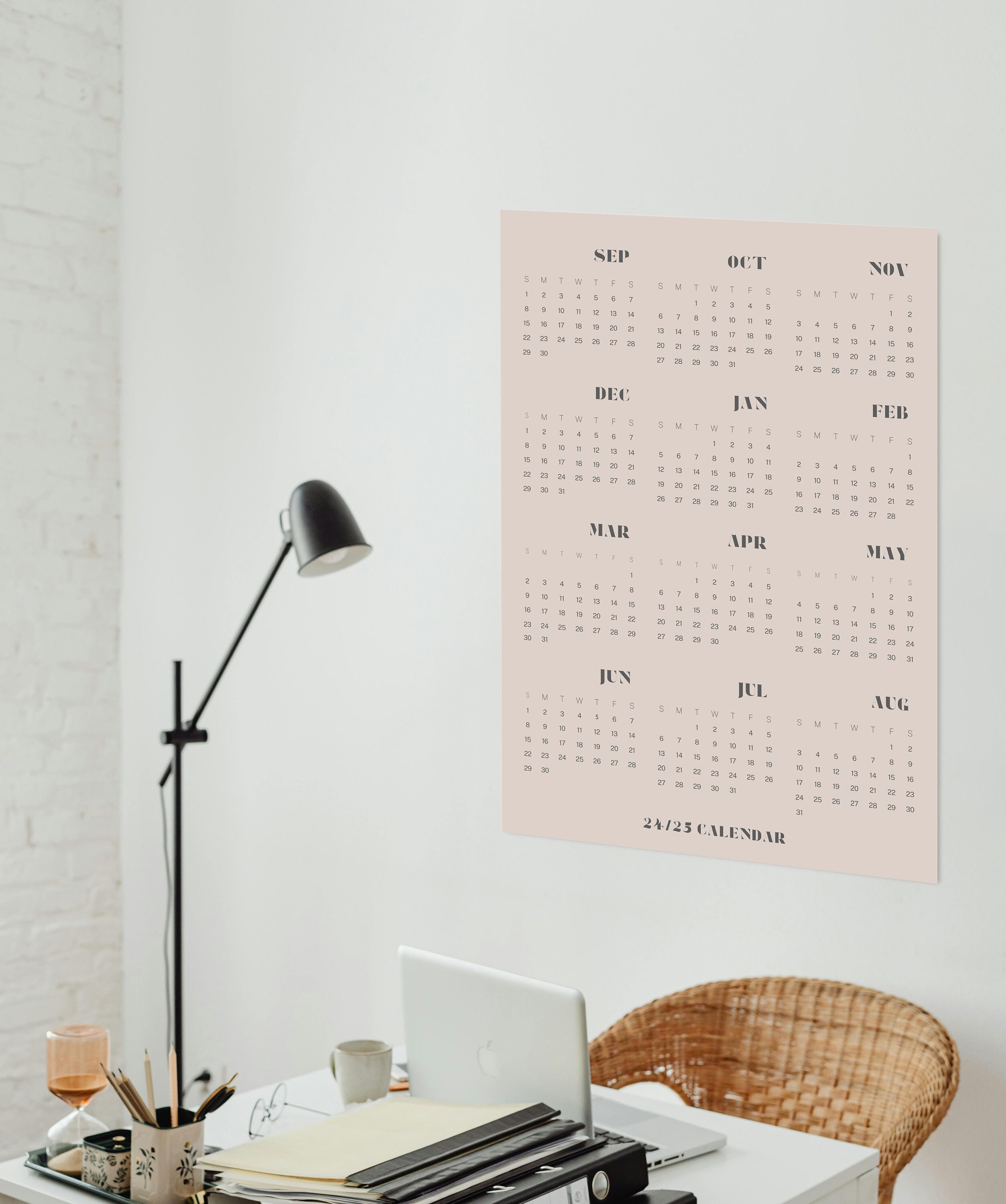 One Page Academic Calendar 2024-2025 Year at a Glance Student Calendar ...