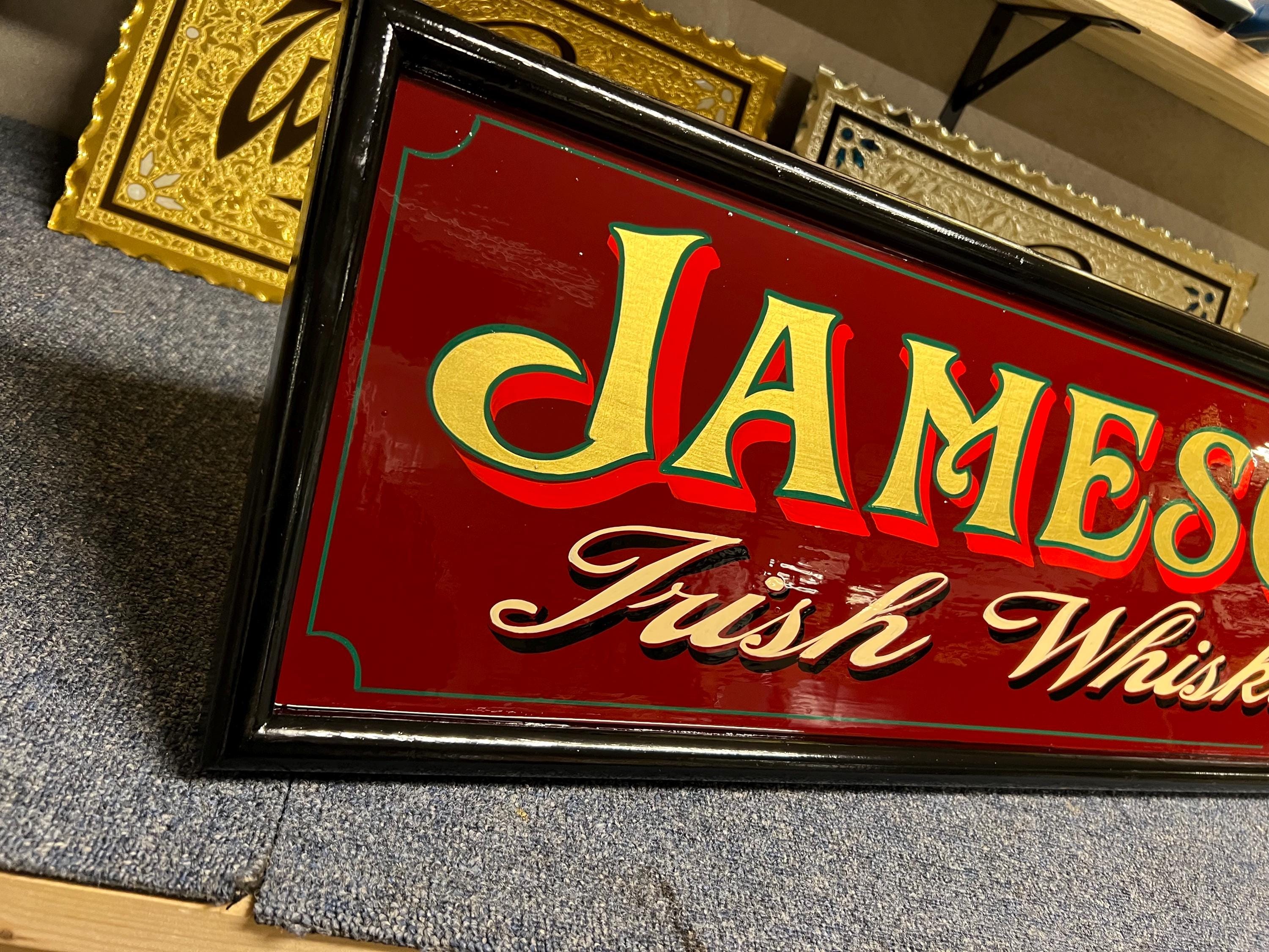 Jameson Irish Whiskey , Hand Lettered Wooden Pub , Bar , Mancave Sign ...