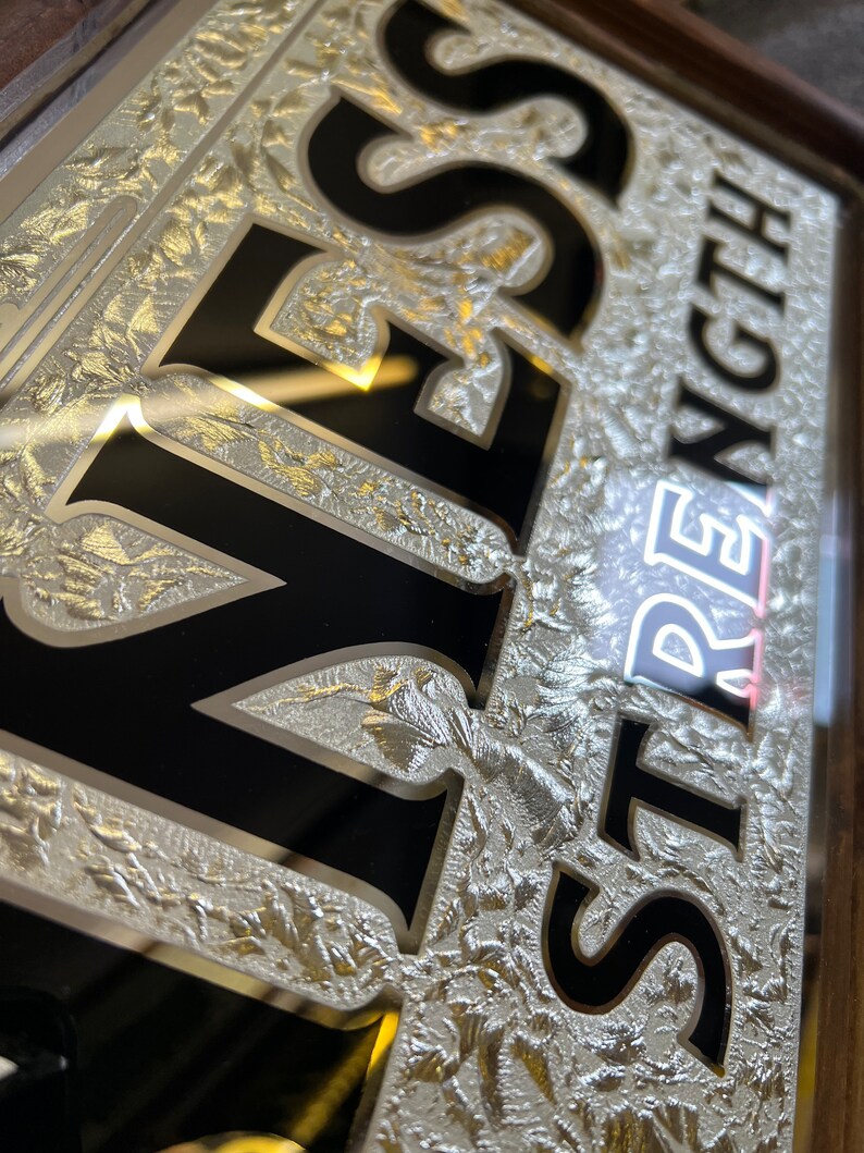 Guinness for Strength Glue Chipped / Gold Leaf / Reverse - Etsy