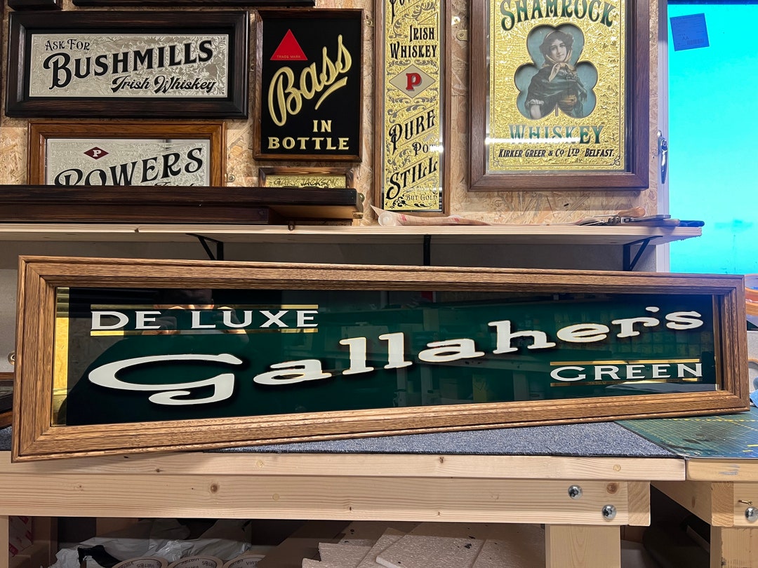 Gallahers Tobacco Reverse Painted / Gilded Pub / Bar / Mancave Sign ...