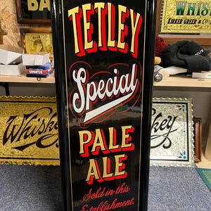 Tetley Ale , Hand Lettered Wooden Pub/bar/mancave Sign. - Etsy