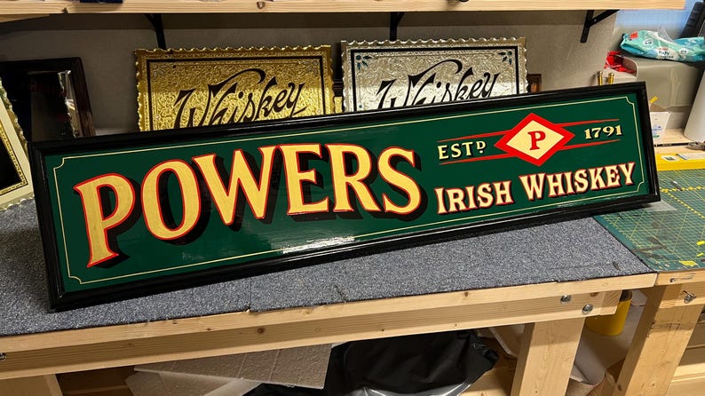 Vintage Style Hand Lettered Irish Whiskey Wooden Sign. - Etsy