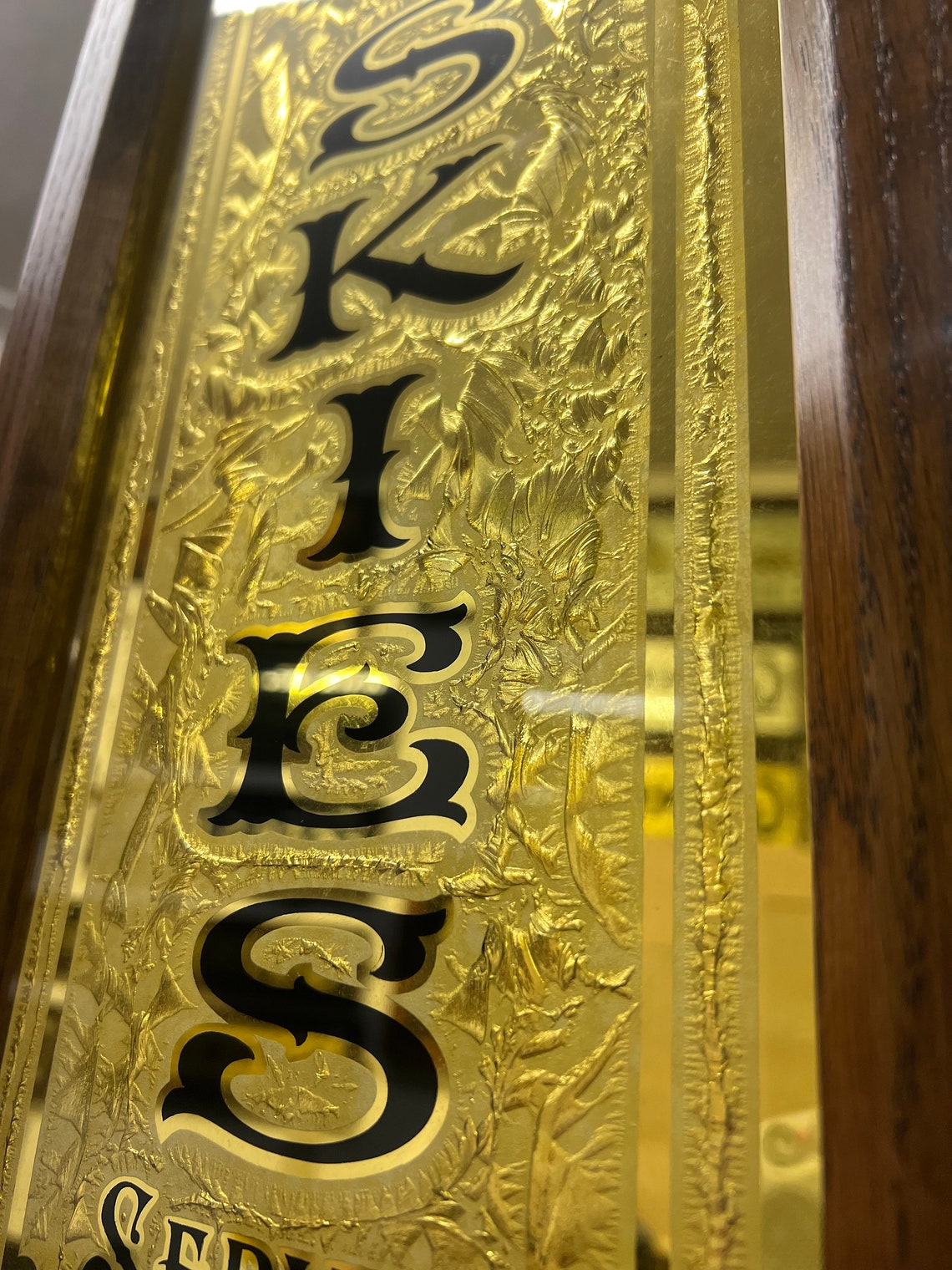 Irish Whiskies Served Daily , Glue Chipped Gold Leaf Bar / Pub ...