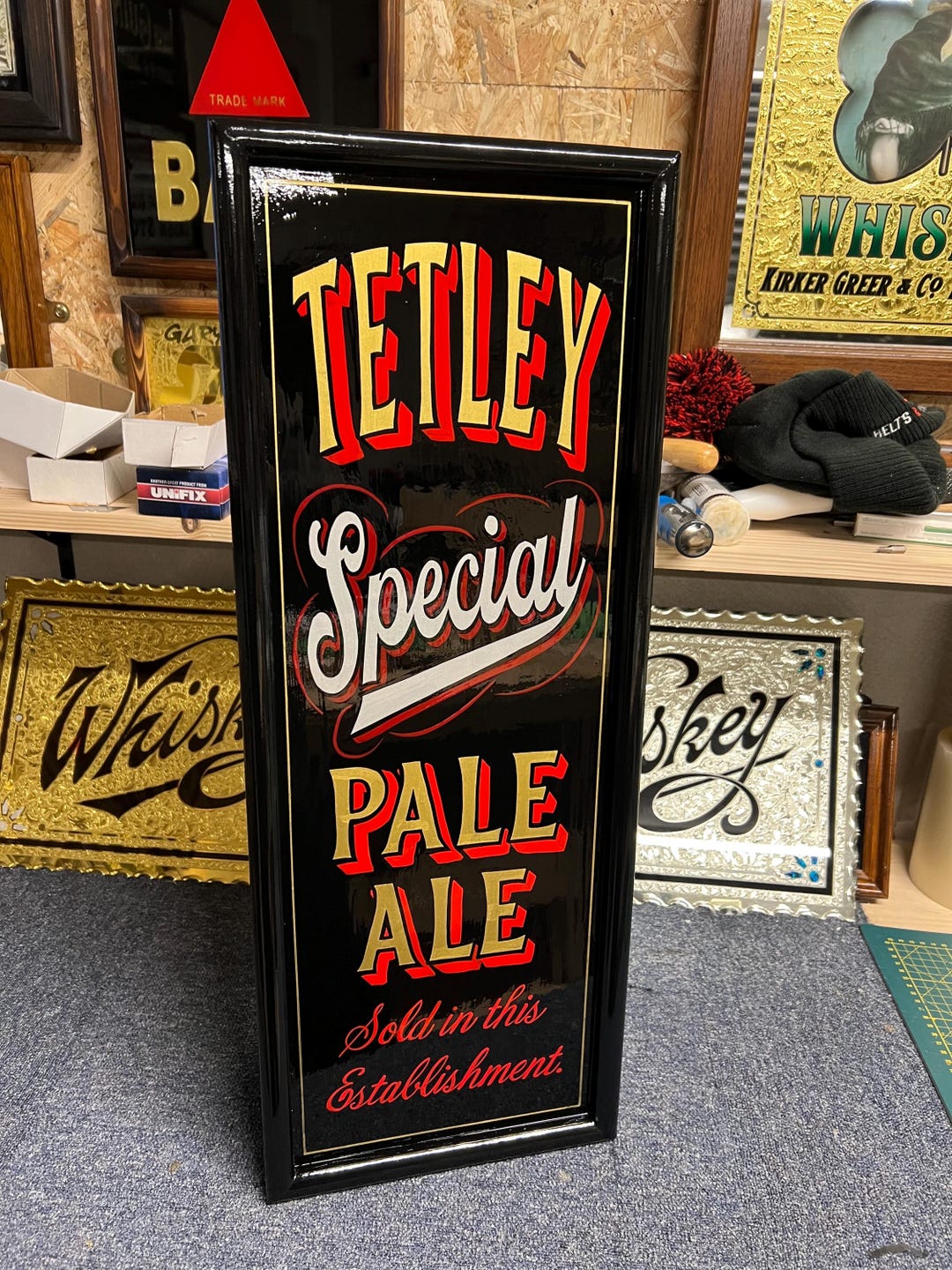 Tetley Ale , Hand Lettered Wooden Pub/bar/mancave Sign. - Etsy