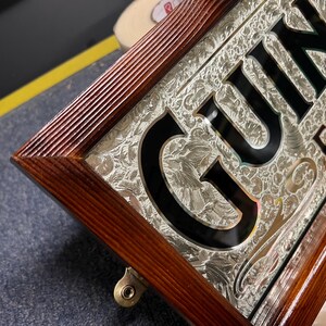 Guinness for Strength , Glue Chipped / Gold Leaf / Reverse Painted Pub ...