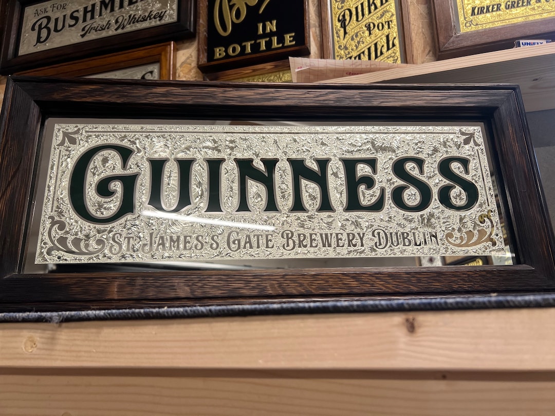 Guinness , St James’s Gate Brewery Dublin . Glue Chipped Goldleaf Pub ...