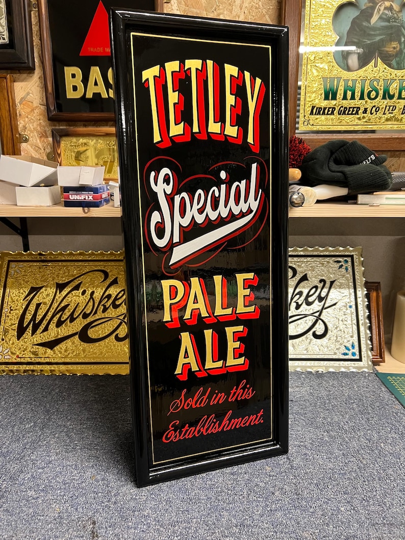 Tetley Ale , Hand Lettered Wooden Pub/bar/mancave Sign. - Etsy