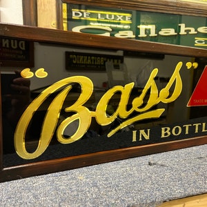 Bass in Bottle Goldleaf Reverse Painted Bar/pub/mancave Glass Sign . - Etsy