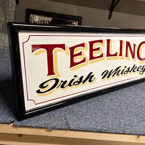 Teeling Irish Whiskey , Traditionally Hand Lettered Wooden Pub/bar ...