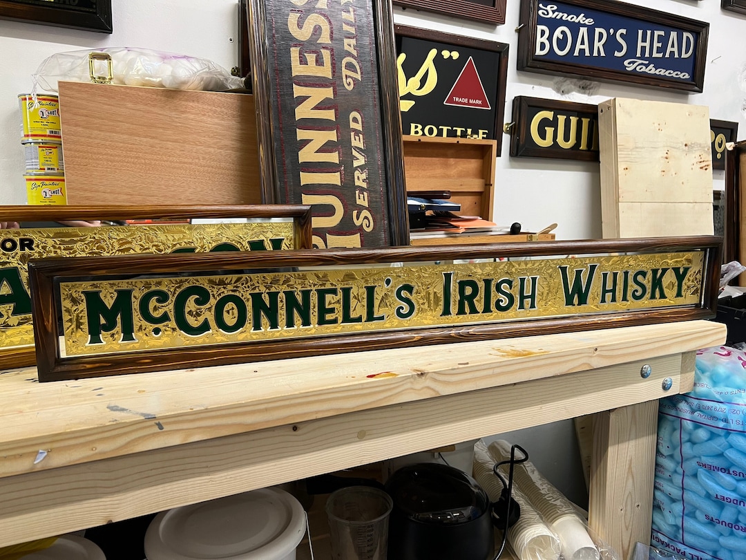 Mcconnells Irish Whisky Mirror / Pub Sign - Etsy UK