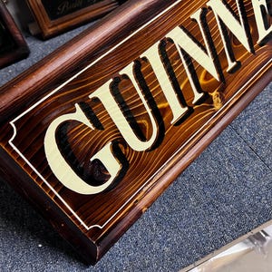 Guinness Stout , Hand Lettered Wooden Pub/bar/mancave Sign . - Etsy