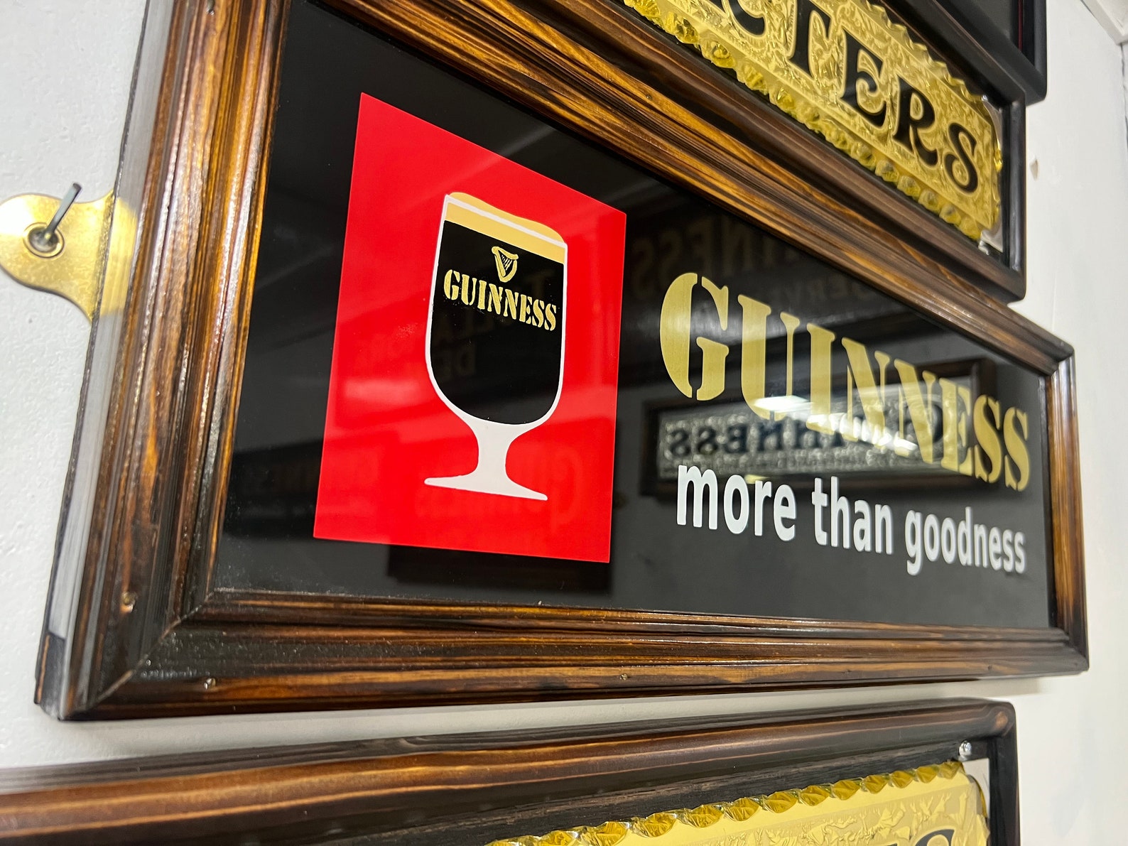Guinness Reverse Glass Sign . - Etsy