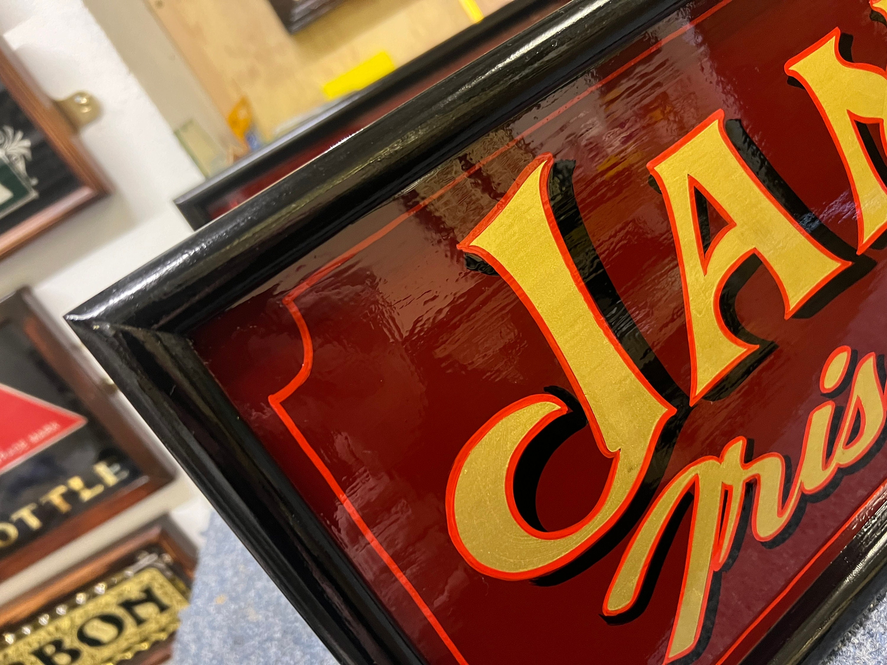 Jameson Irish Whiskey , Hand Lettered Wooden Pub , Bar , Mancave Sign ...