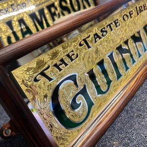 Guinness , the Taste of Ireland , Gluechipped ,22kt Goldleaf Pub/bar ...