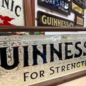 Guinness for Strength Glue Chipped / Gold Leaf / Reverse - Etsy