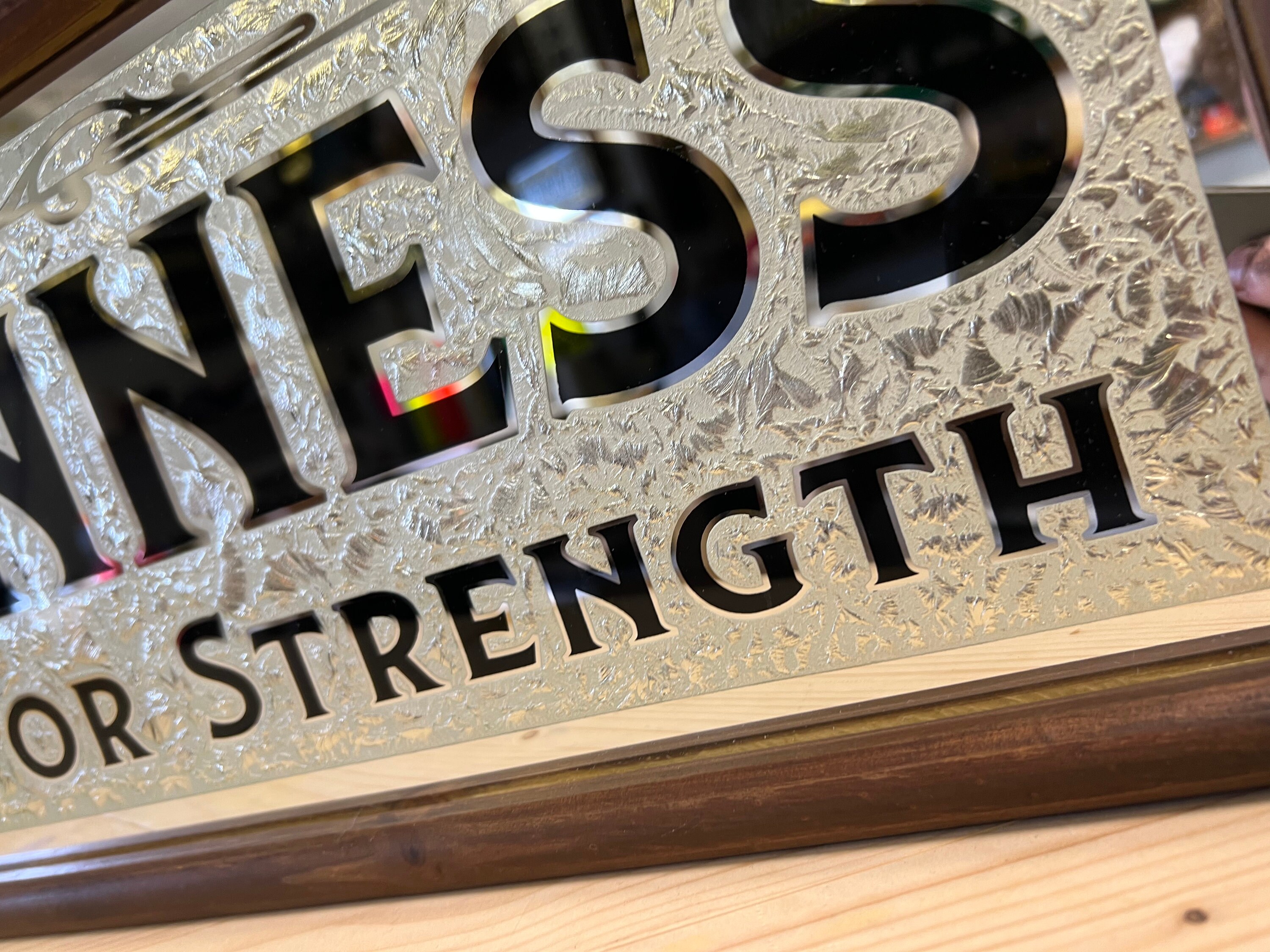 Guinness for Strength Glue Chipped / Gold Leaf / Reverse - Etsy