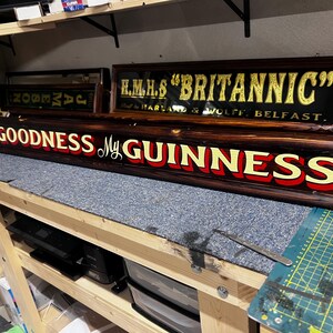 Guinness Hand Lettered Wooden Sign . - Etsy