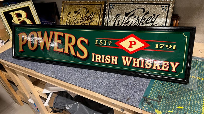 Vintage Style Hand Lettered Irish Whiskey Wooden Sign. - Etsy