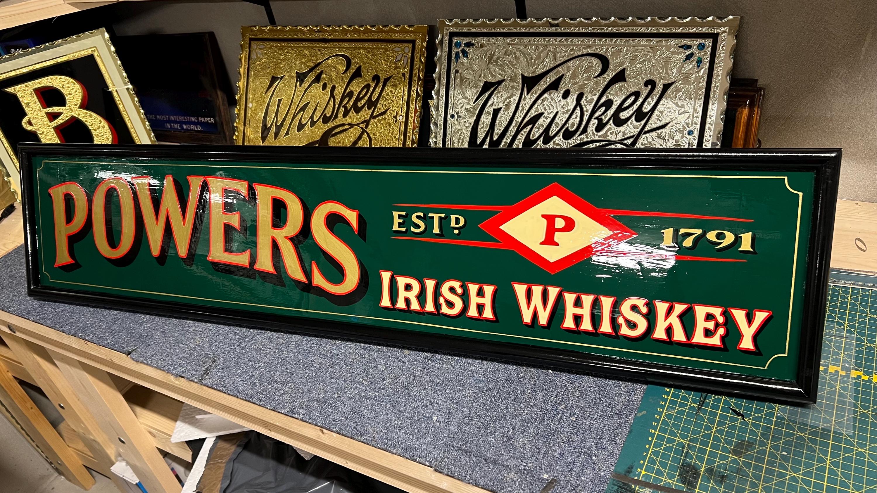 Vintage Style Hand Lettered Irish Whiskey Wooden Sign. - Etsy