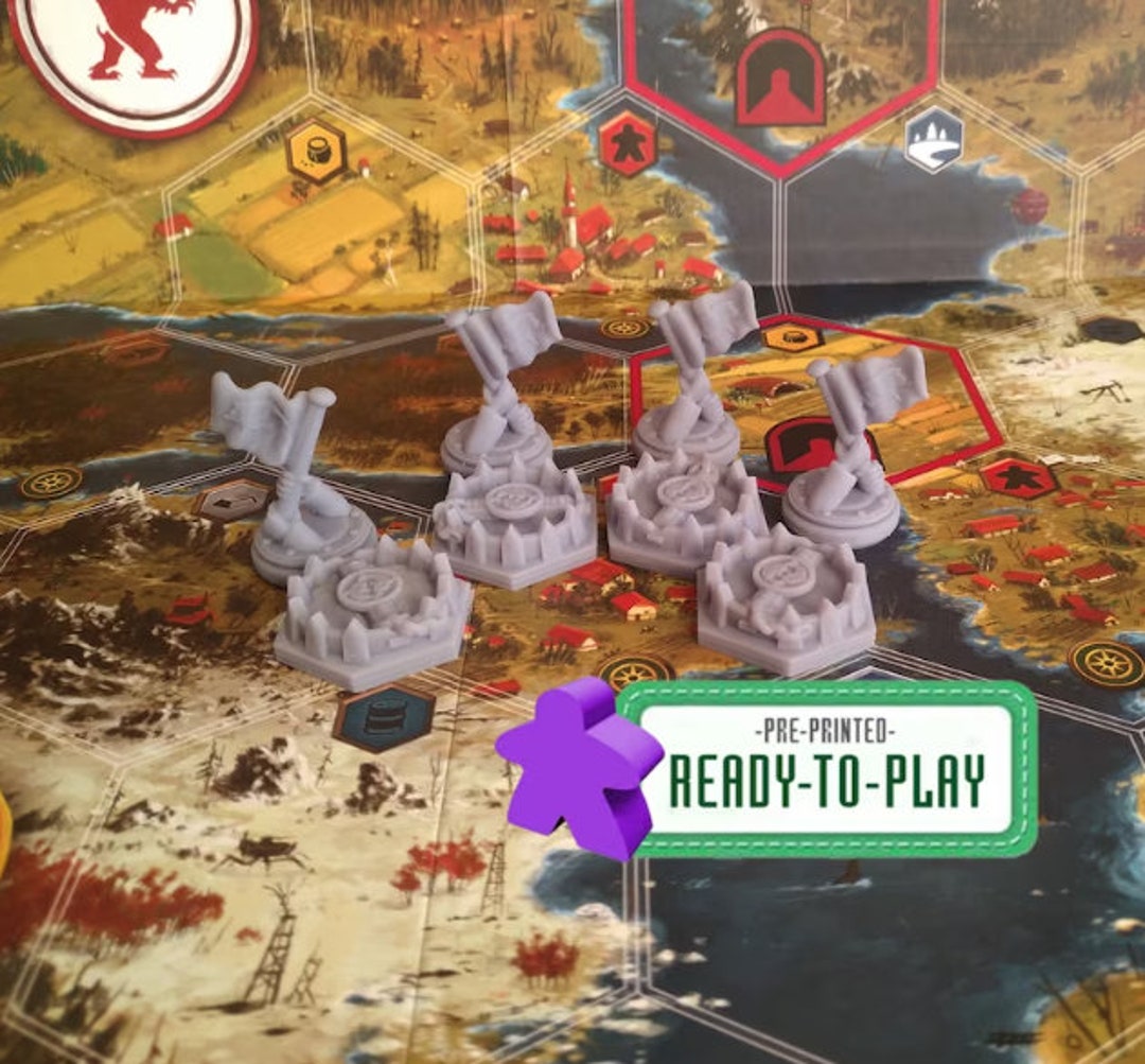 Scythe Invaders From Afar Traps and Flags pre Printed for Use With ...