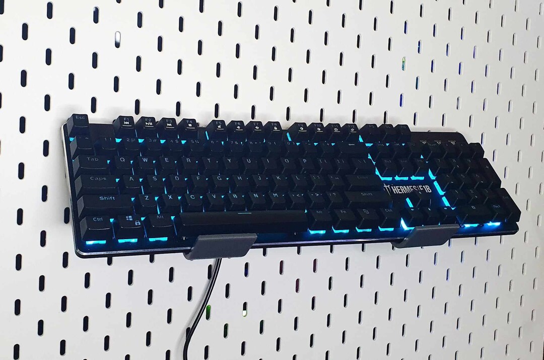 Keyboard Rack, IKEA SKADIS Compatible, Storage Hooks. - Etsy